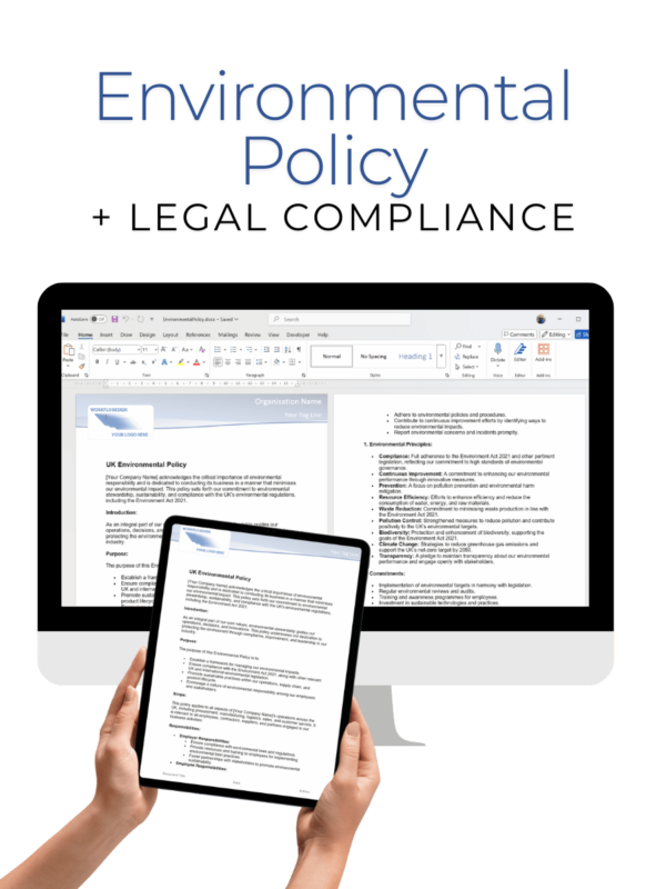 Environmental Policy for UK Business Compliance & Sustainability